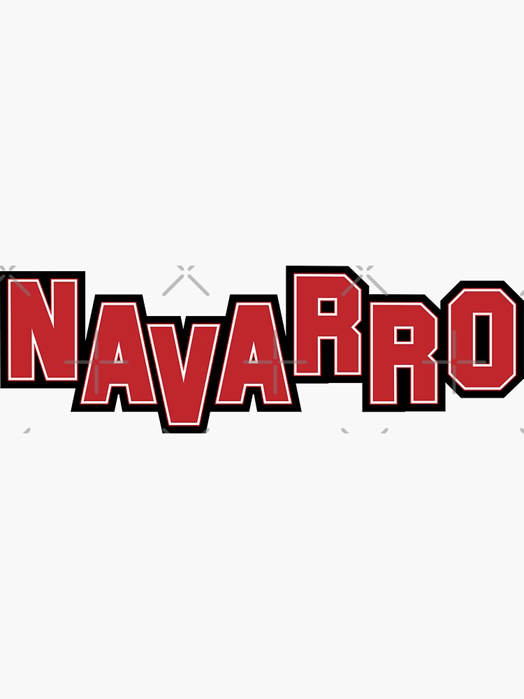 "navarro cheer " Sticker by Grafik0 | Redbubble