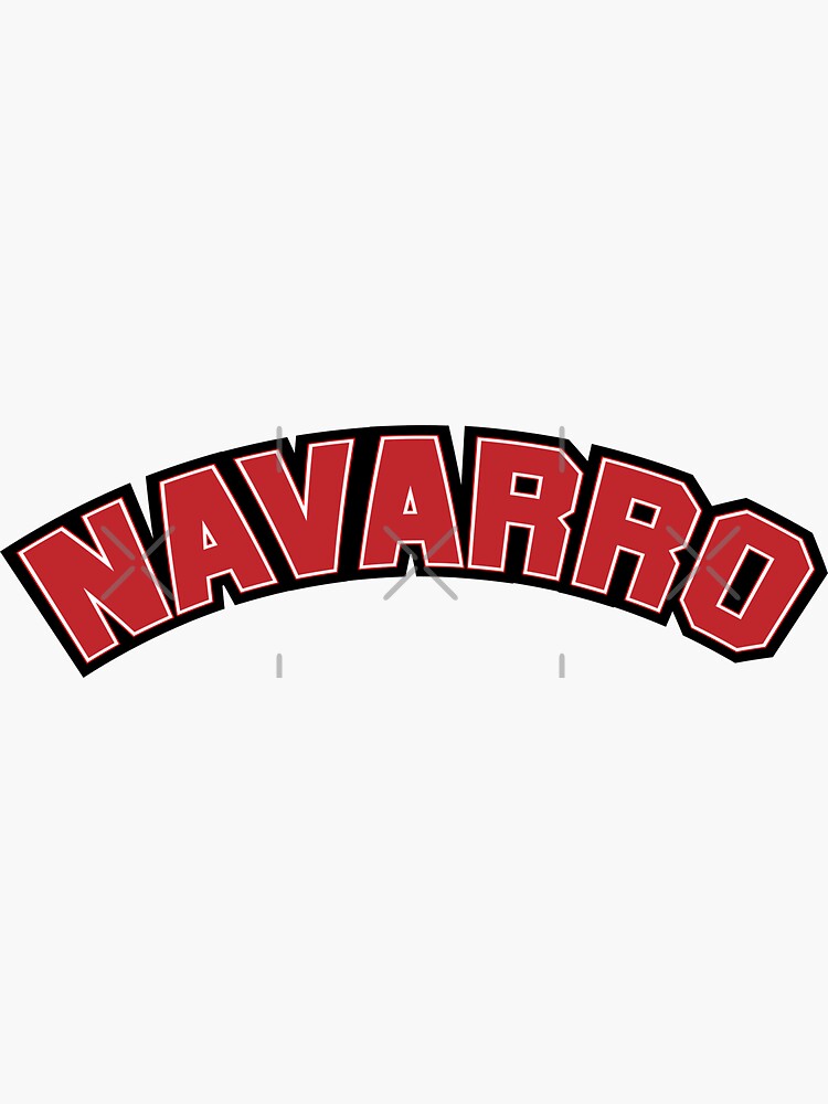"navarro cheer v2" Sticker for Sale by Grafik0 | Redbubble