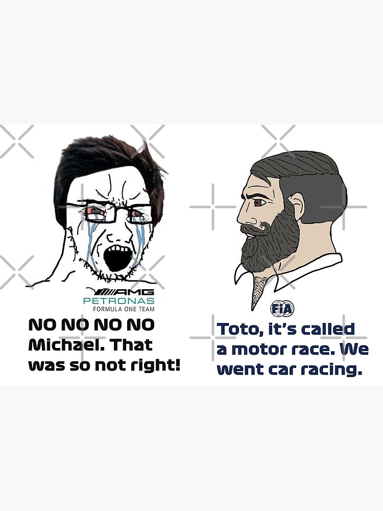"Virgin Toto Wolff vs Chad Michael Masi meme" Metal Print by ...