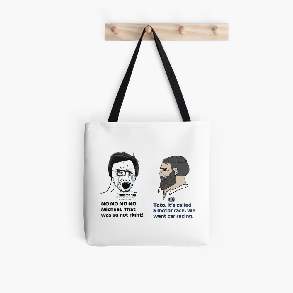 "Virgin Toto Wolff vs Chad Michael Masi meme" Tote Bag for Sale by ...
