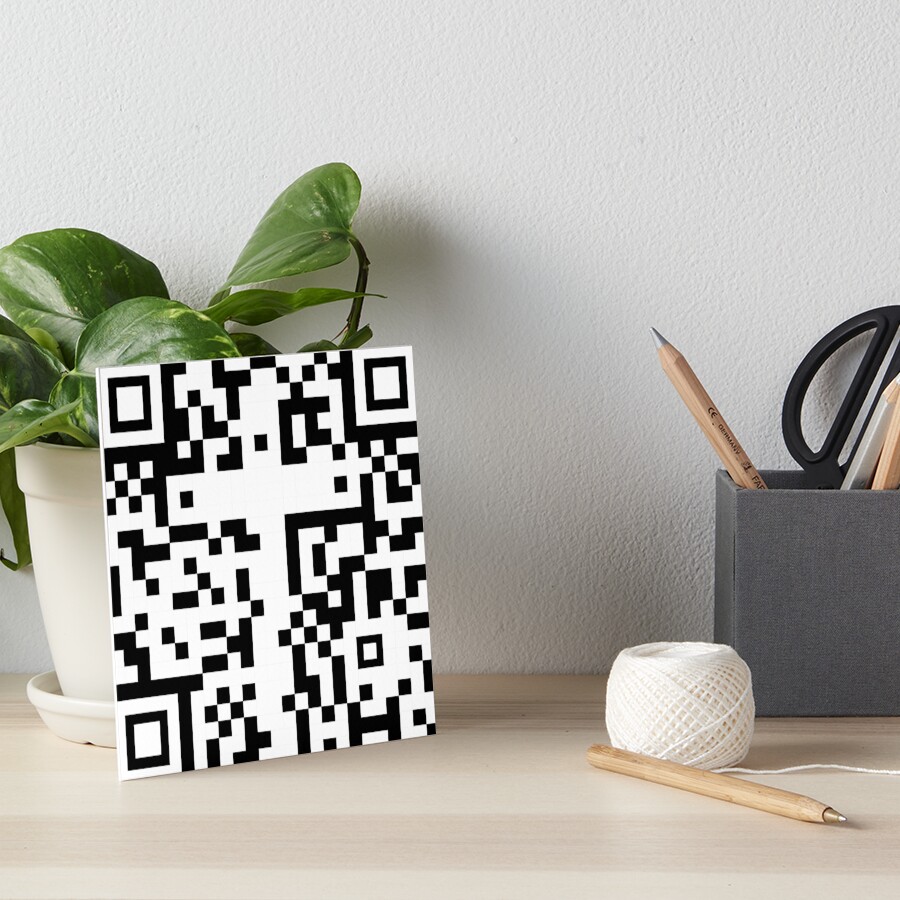 "Jesus Christ cross QR code white" Art Board Print by ondrejsalanci ...