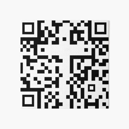 "Jesus Christ cross QR code white" Art Board Print by ondrejsalanci ...