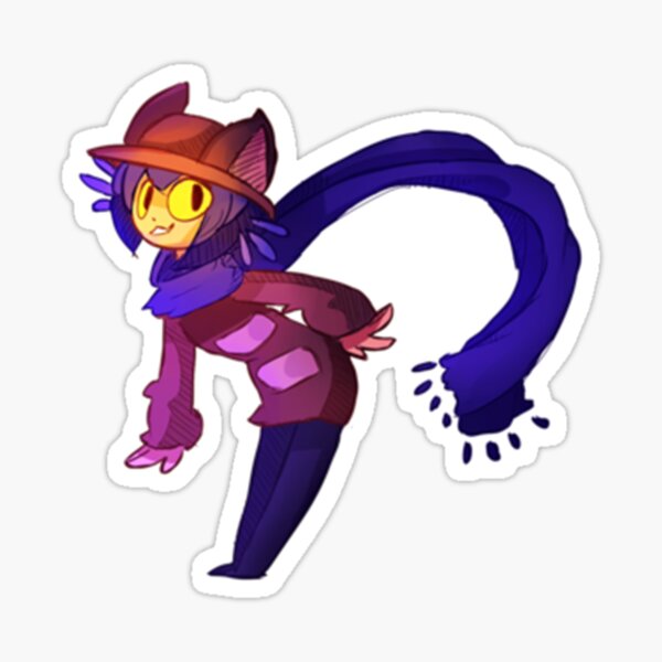 "Oneshot - Niko With Scarf In The Wind " Sticker for Sale by ...
