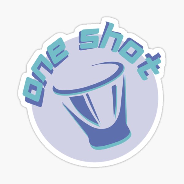 "ONESHOT " Sticker for Sale by 7VTGDesignerZ | Redbubble