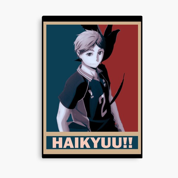 "Koshi Sugawara Haikyu Haikyuu Vintage Vector Anime Design" Canvas ...