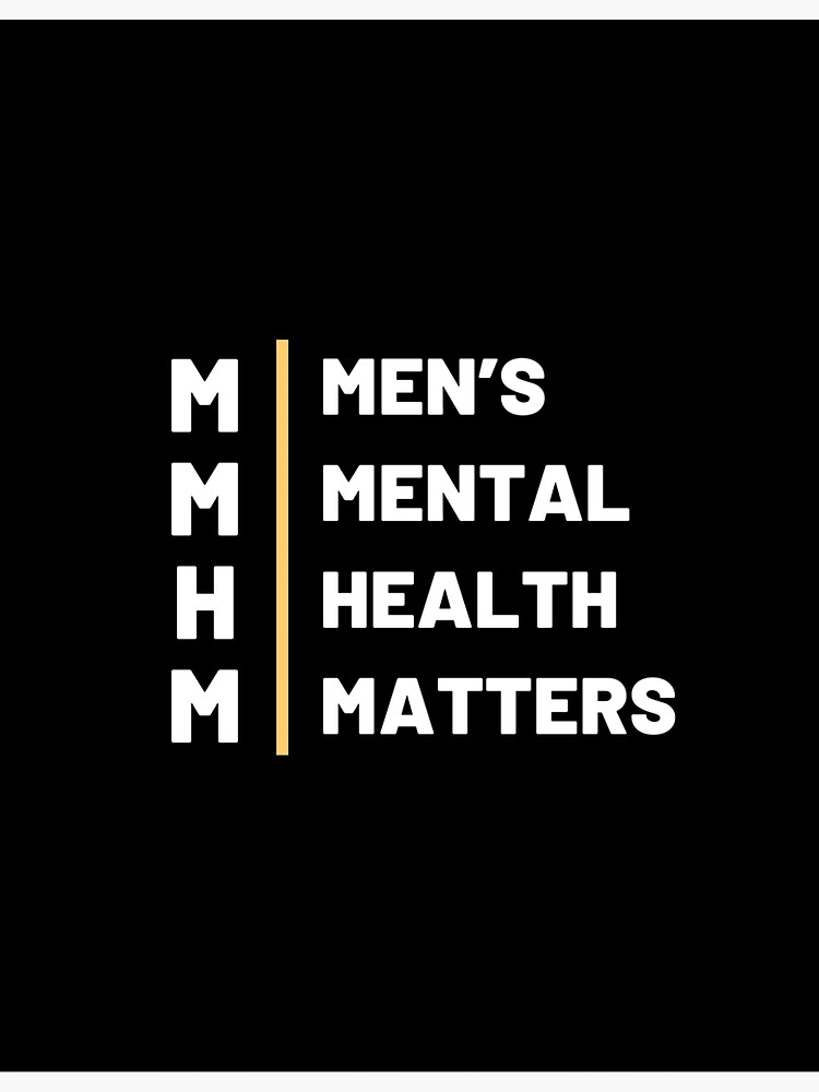 "Men’s Mental Health Matters" Sticker for Sale by djacks3816 | Redbubble