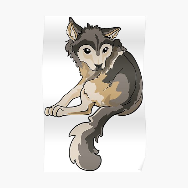 "Nymeria Dire Wolf Cub Puppy" Poster for Sale by Inklingsofgrace ...