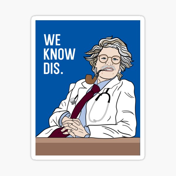 "Kate McKinnon - We know Dis" Sticker for Sale by mrskittenpants ...