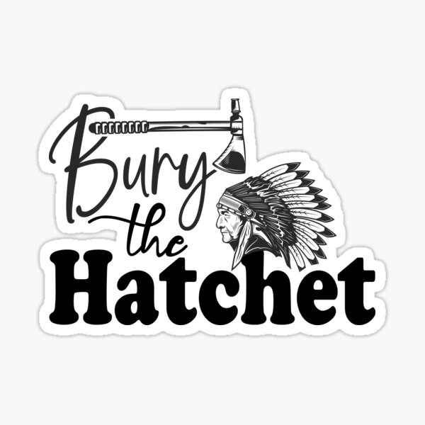 "Bury The Hatchet" Sticker for Sale by Giro-design | Redbubble