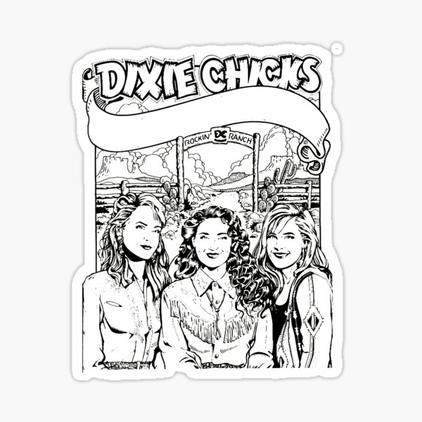 "DIXIE CHICKS TRIO ROCK " Sticker for Sale by judypattersone | Redbubble