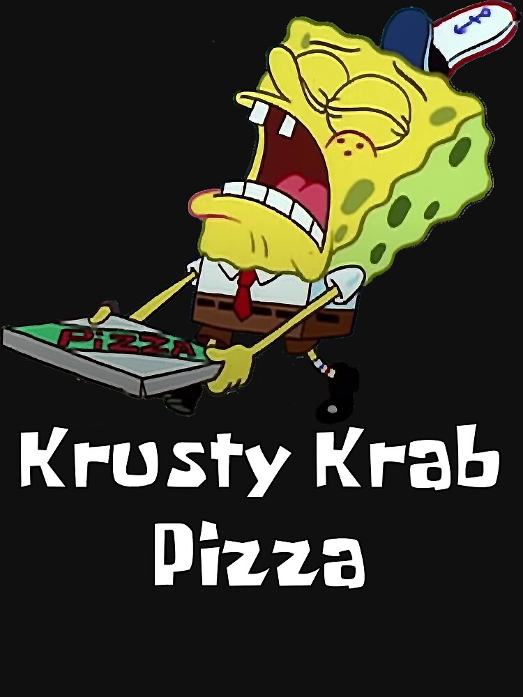 "SpongeBob SquarePants - Krusty Krab Pizza Classic T-Shirt" Art Print ...