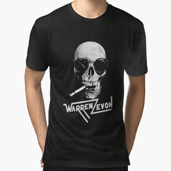 "Genius: The Best of Warren Zevon song poster" Tri-blend T-Shirt for ...