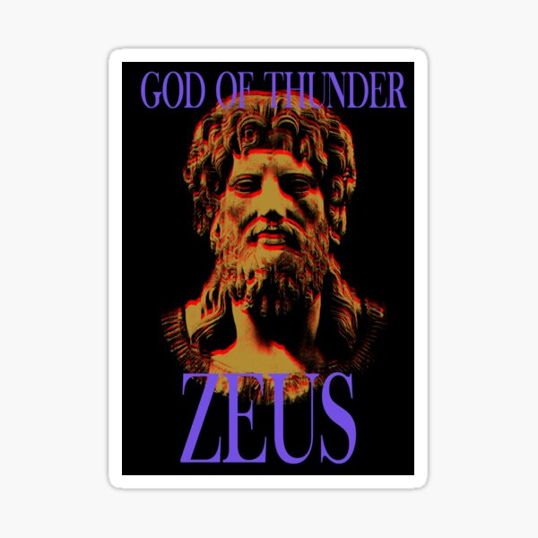 "Zeus" Sticker by YagamiL | Redbubble