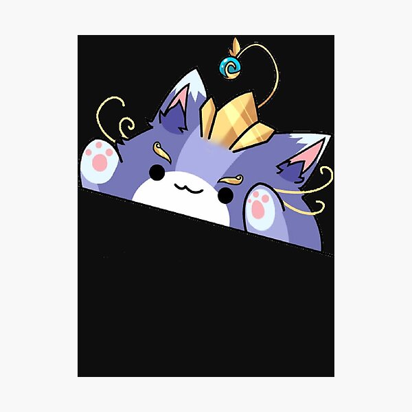 "yuumi bongo cat Sticker" Photographic Print by FrankaMontag | Redbubble