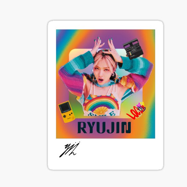 " Itzy Ryujin Loco poalroid" Sticker for Sale by Bilalazhar509 | Redbubble