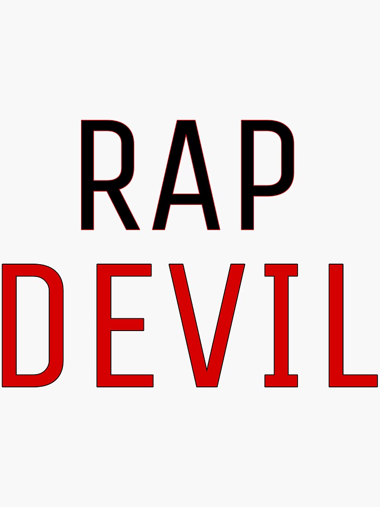 "rap devil sticker - Machine Gun Kelly" Sticker for Sale by alienspink ...