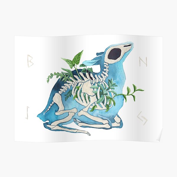 "Skeleton Doe" Poster for Sale by Threeleaves | Redbubble