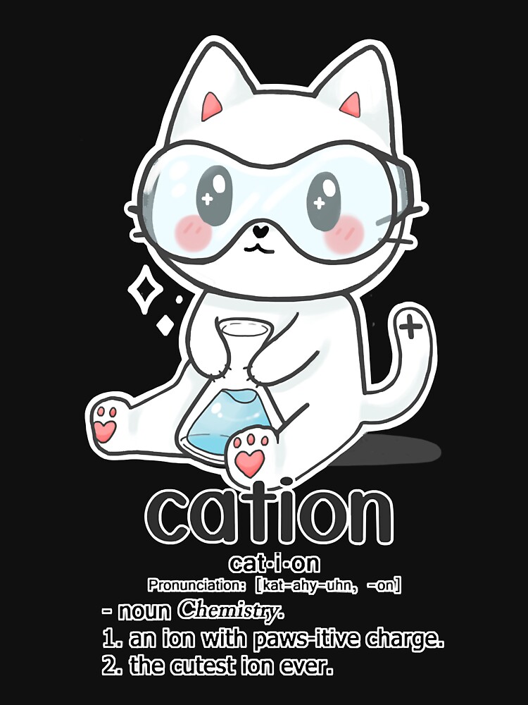 "Cation - science pun cat new" T-shirt for Sale by DonaldPutna ...