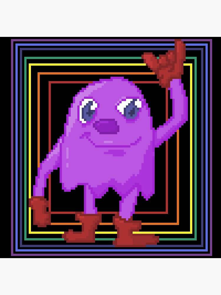 "Violet Alien " Sticker for Sale by IntroBird | Redbubble