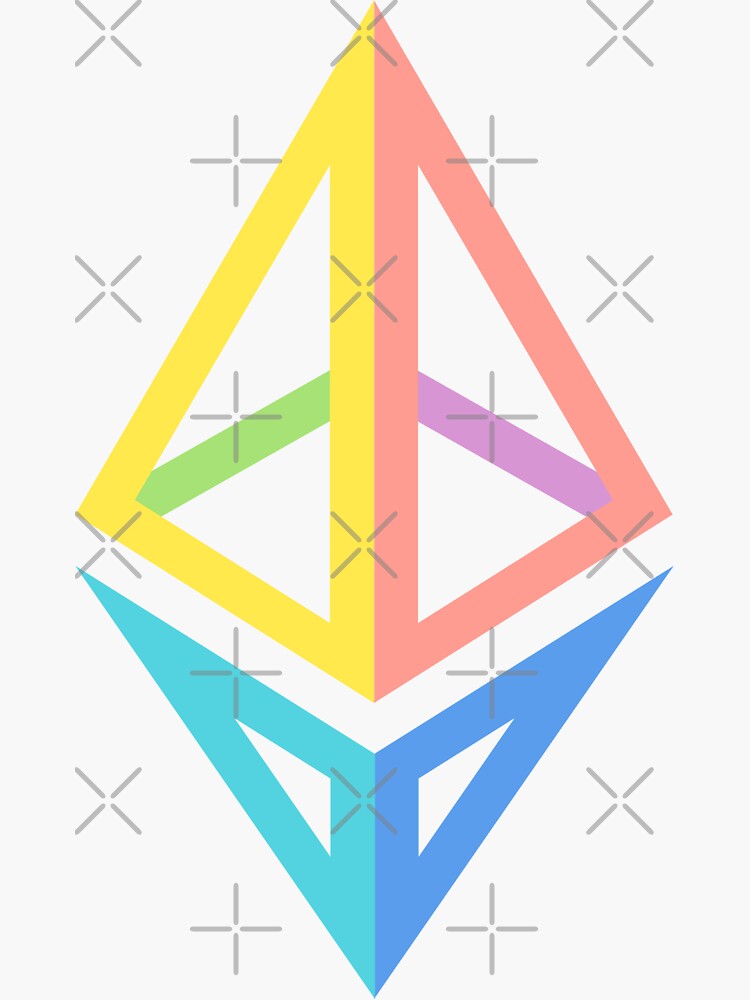 "Ethereum (ETH) Cryptocurrency Symbol " Sticker for Sale by ...