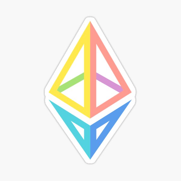 "Ethereum (ETH) Cryptocurrency Symbol " Sticker for Sale by ...