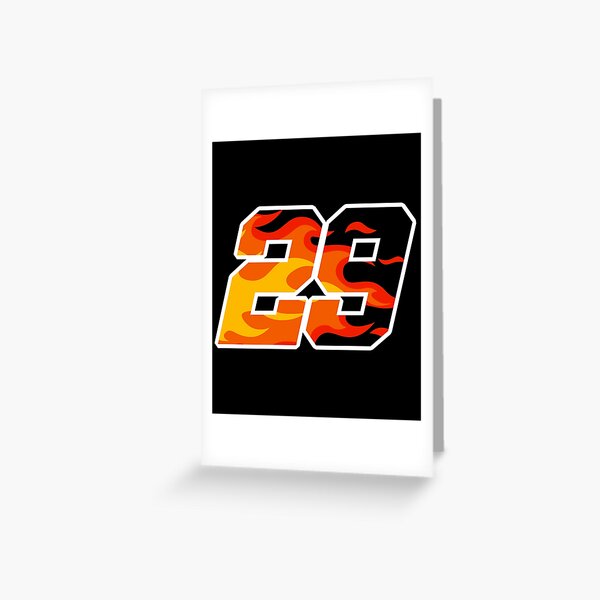 "On Fire Racing Car Number 29 Decal" Greeting Card for Sale by ...