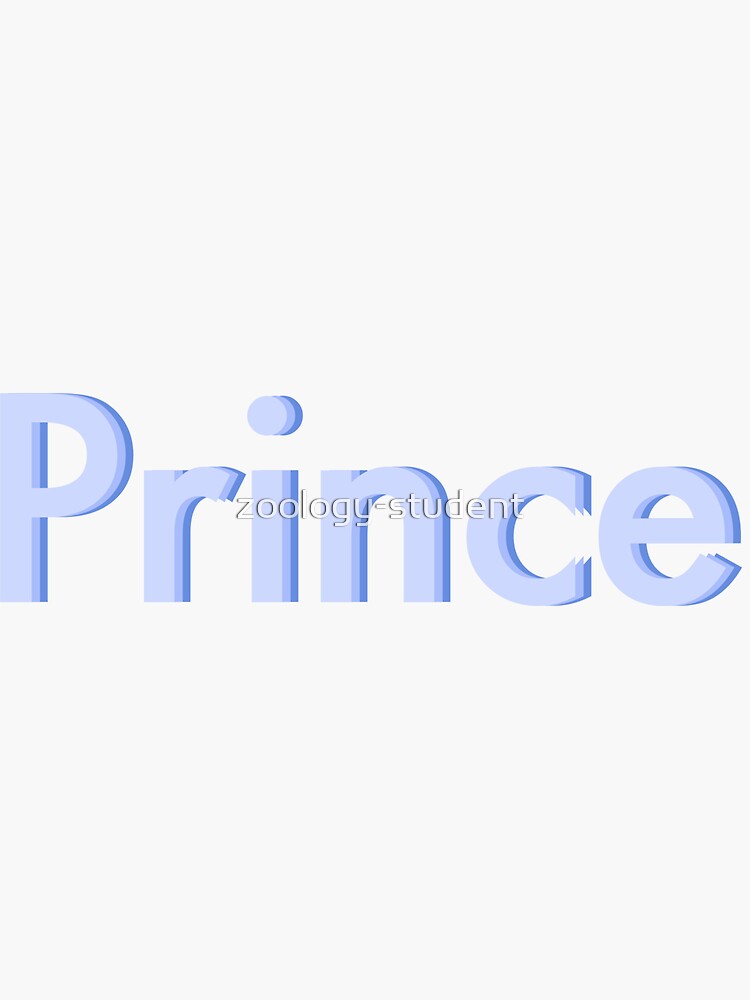 "Prince" Sticker for Sale by zoology-student | Redbubble