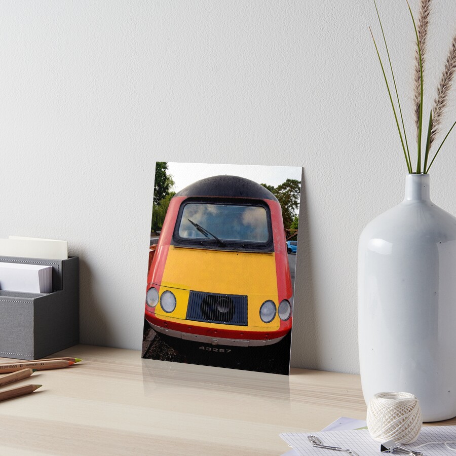 "HST Power car front view" Art Board Print by Scenebyrail | Redbubble