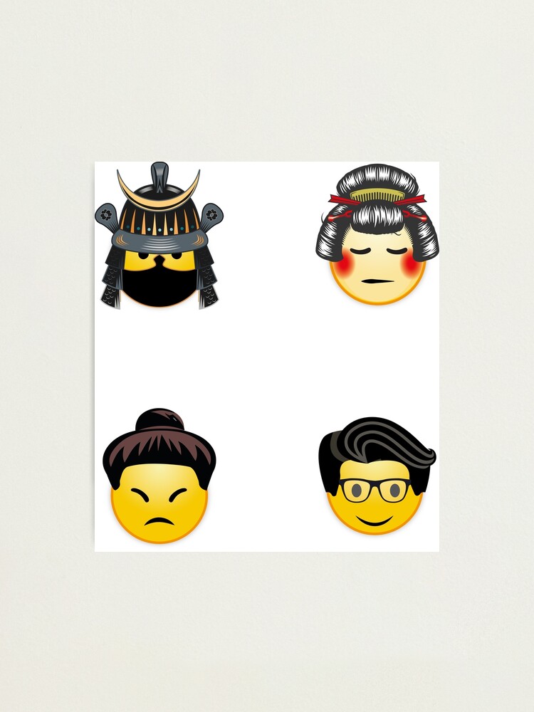"japanese emoji collection-samurai/geisha/sumo/salaryman-cool japanese ...