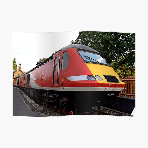 "HST Power car 43251" Poster for Sale by Scenebyrail | Redbubble