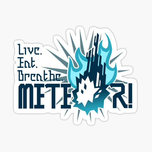 "METEOR" Sticker for Sale by kingcael | Redbubble