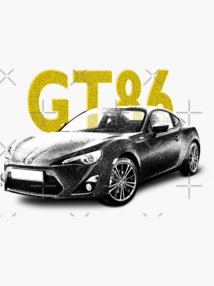 "GT86" Sticker for Sale by rogue-design | Redbubble