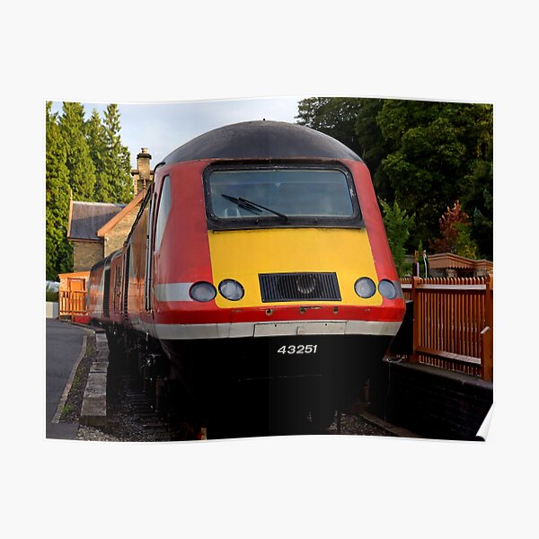 "HST Power car front view" Poster for Sale by Scenebyrail | Redbubble