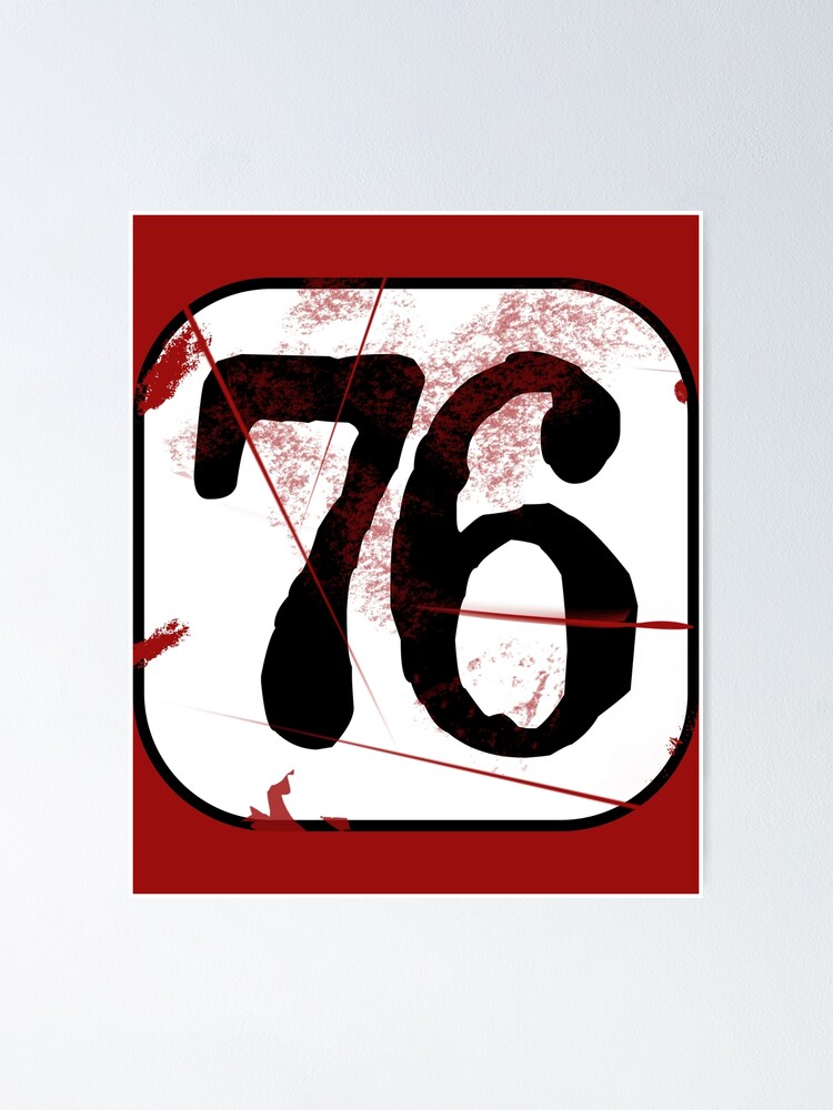 "Classic Retro 76 Vintage Car Racing Number Boxed" Poster for Sale by ...