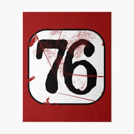 "Classic Retro 76 Vintage Car Racing Number Boxed" Art Board Print by ...