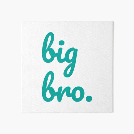 "Big Brother" Art Board Print for Sale by IstoriaDesign | Redbubble