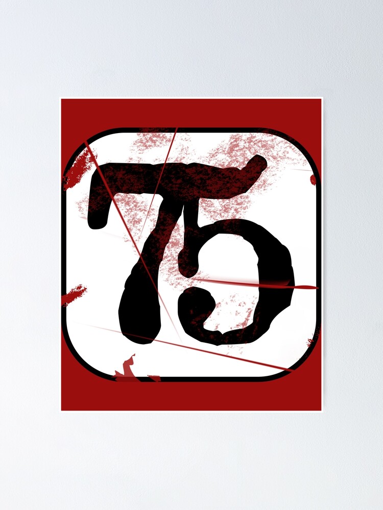 "Classic Retro 75 Vintage Car Racing Number Boxed" Poster for Sale by ...