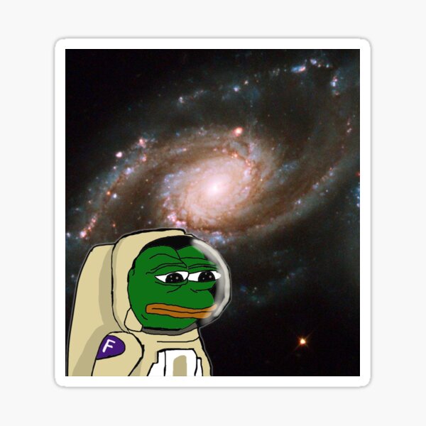 "Pepe Hubble Space " Sticker for Sale by NiceLabs | Redbubble