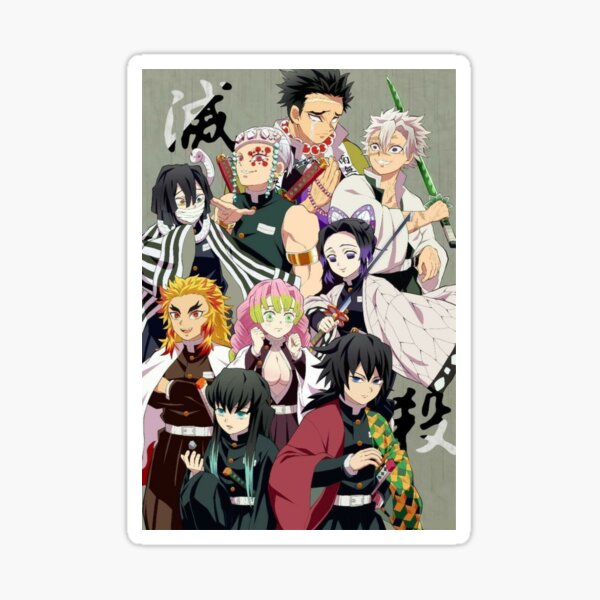 "Demon slayer hashira" Sticker by Yashdusane | Redbubble