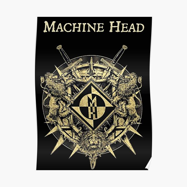 "Machine Head, Logo, "Bloodstone & Diamonds"" Poster for Sale by feria ...