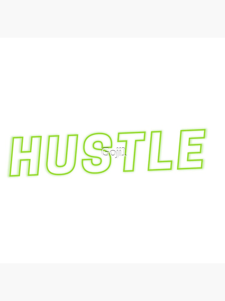 "hustle merch" Sticker by Goji1 | Redbubble