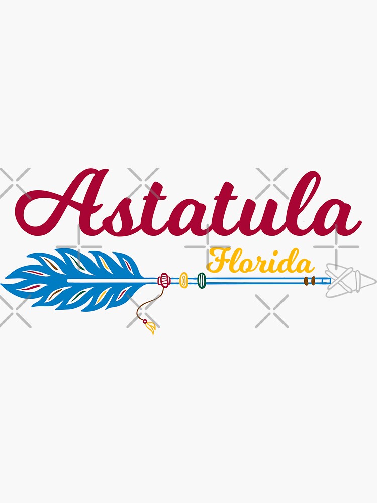 "Astatula Florida Featuring Arrow with Feather" Sticker for Sale by ...