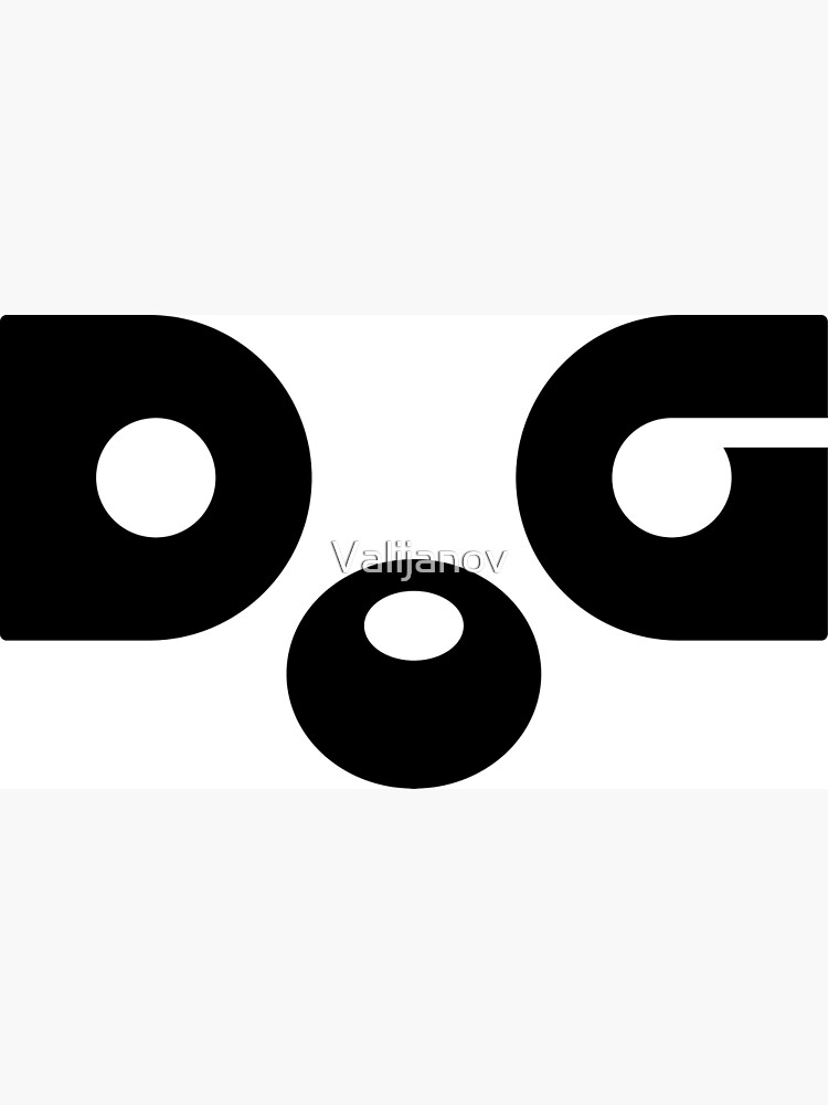 "DOG lettering logo " Poster for Sale by Valijanov | Redbubble