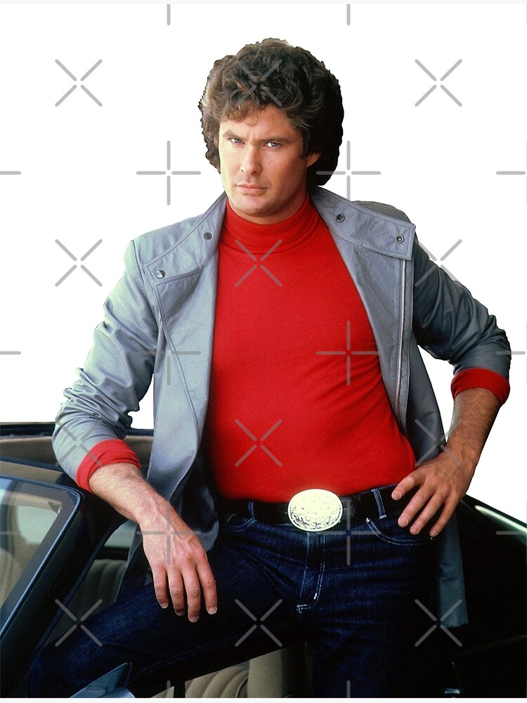 "Knight Rider KITT, David Hasselhoff" Art Print by Stefanbalaz | Redbubble