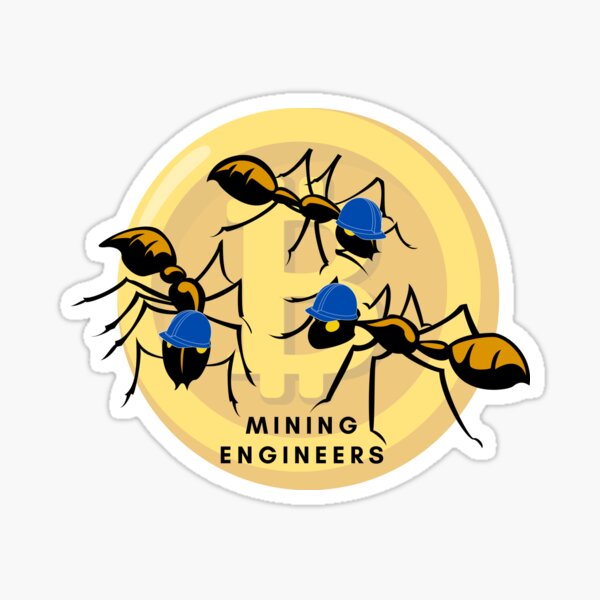 "MINING ENGINEERS" Sticker for Sale by CareerAnimals | Redbubble