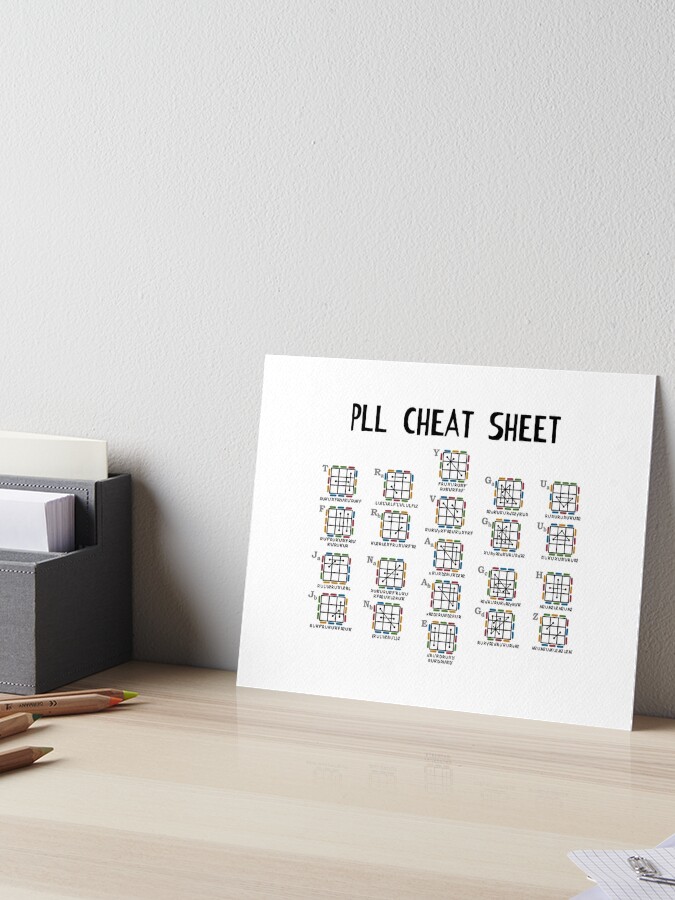 "PLL Cheat Sheet (wide)" Art Board Print for Sale by Anonymous Badger ...