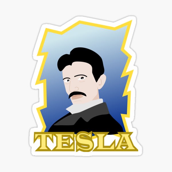 "Nikola Tesla logo" Sticker for Sale by Logan81 | Redbubble