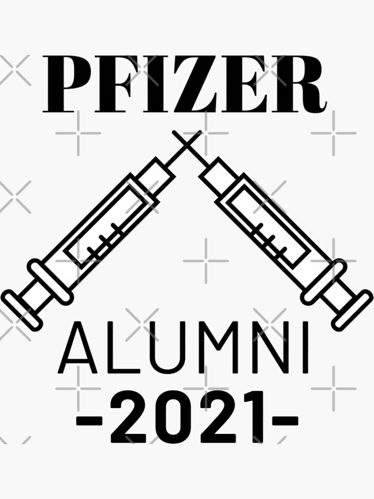 "Pfizer Alumni 2021 logo " Sticker by BeatrxiLilly | Redbubble
