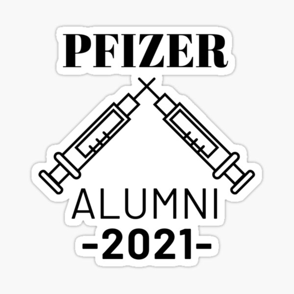 "Pfizer Alumni 2021 logo " Sticker by BeatrxiLilly | Redbubble