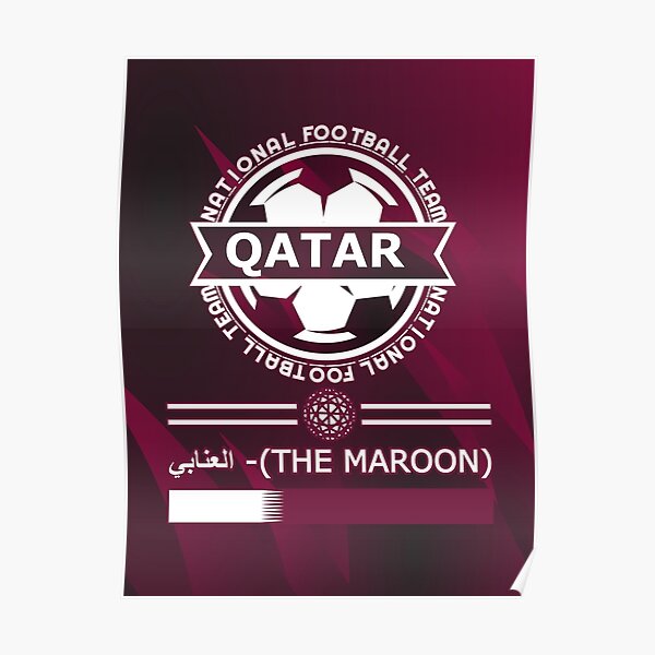 "QATAR:Top New merch for football supporters and soccer fans" Poster by ...